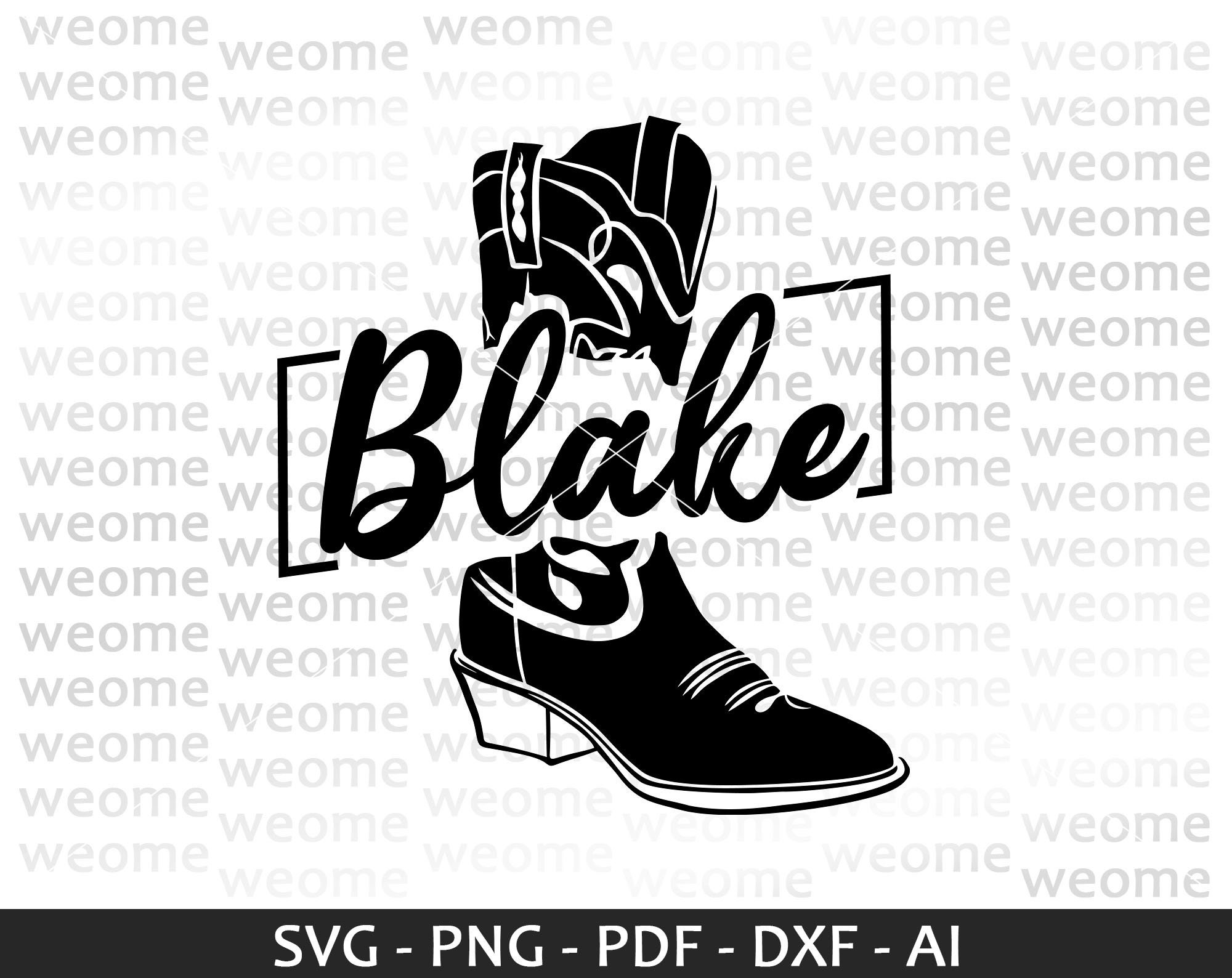 Blake Svg Download File for Cricut, Laser Cut and Print, Commercial Use ...