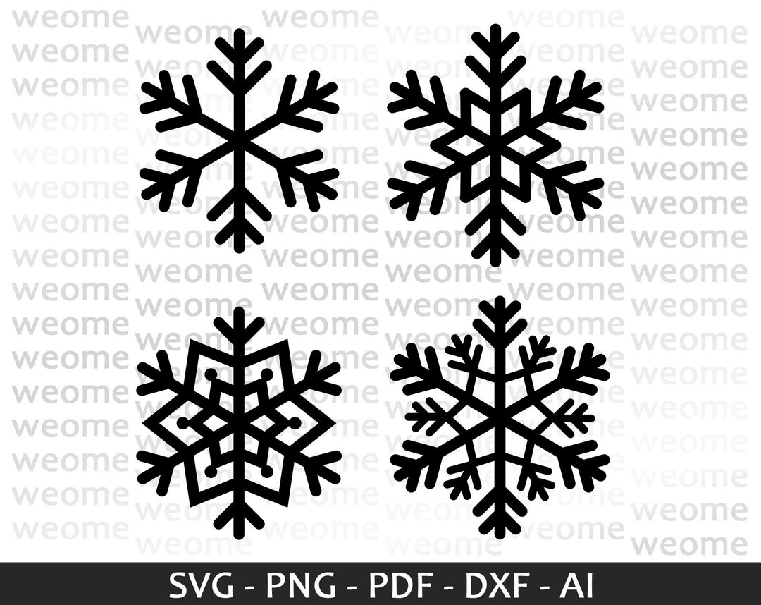 Snowflakes Svg Download File for Cricut, Laser Cut and Print ...