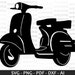 Vespa Scooter Svg Download File for Cricut, Laser Cut and Print ...
