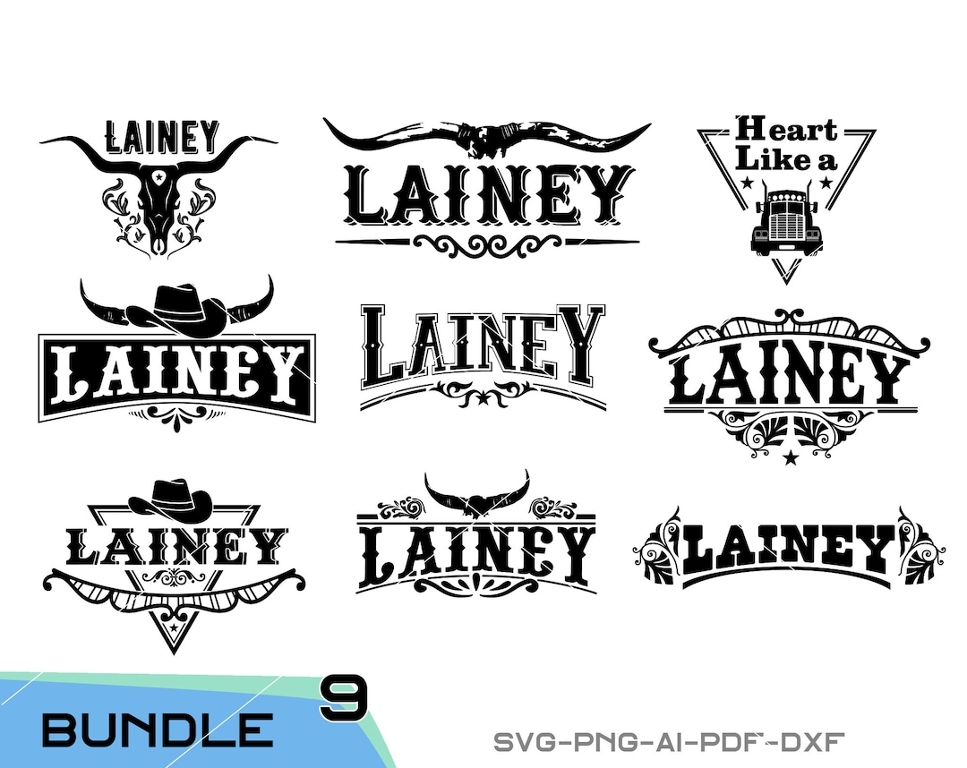 Lainey Bundle Svg Download File for Cricut, Laser Cut and Print ...