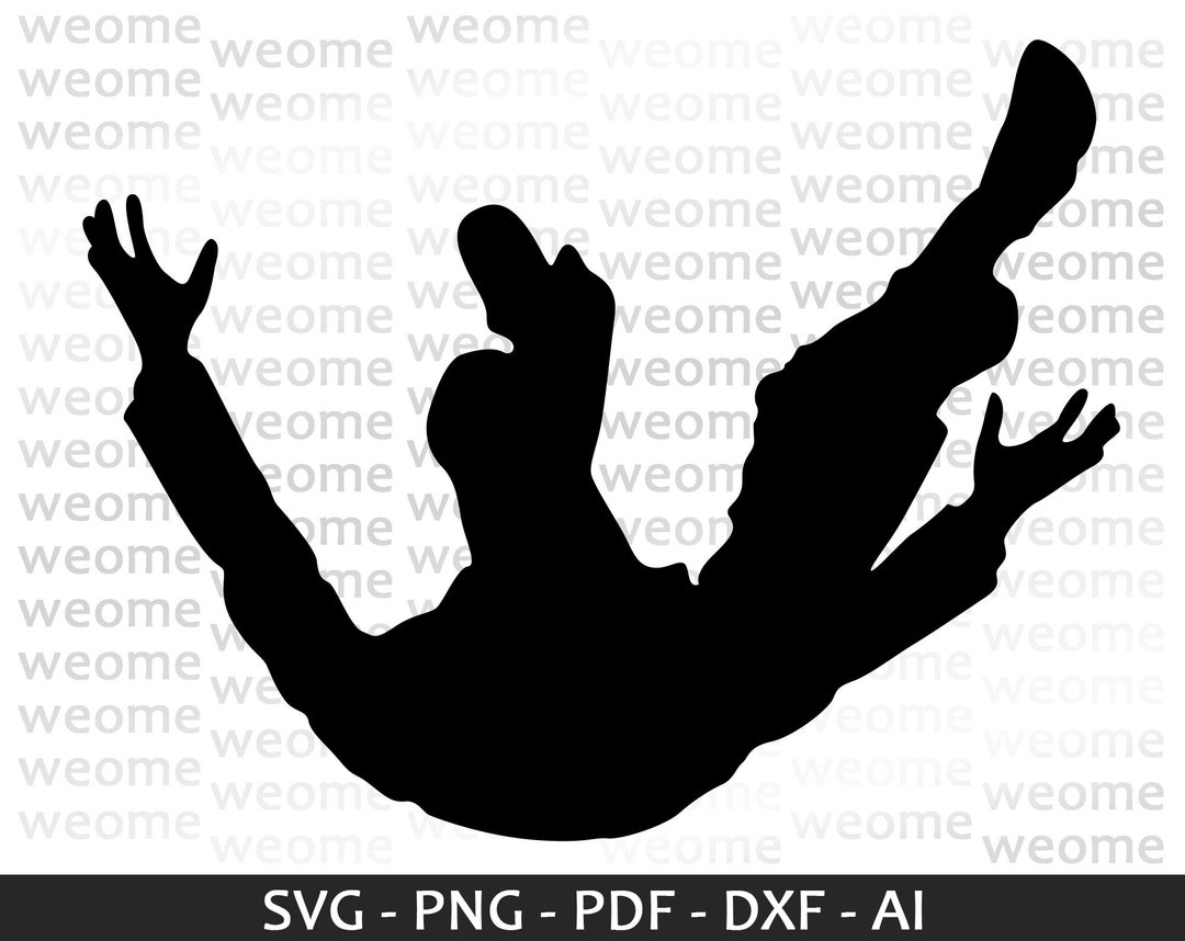 Falling Down Svg Download File for Cricut, Laser Cut and Print ...