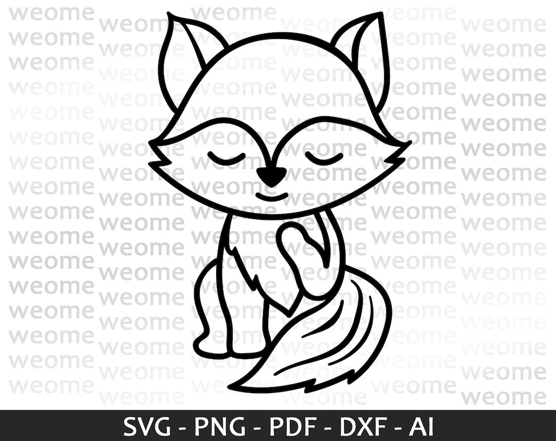 Fox Svg Download File for Cricut, Laser Cut and Print, Commercial Use ...
