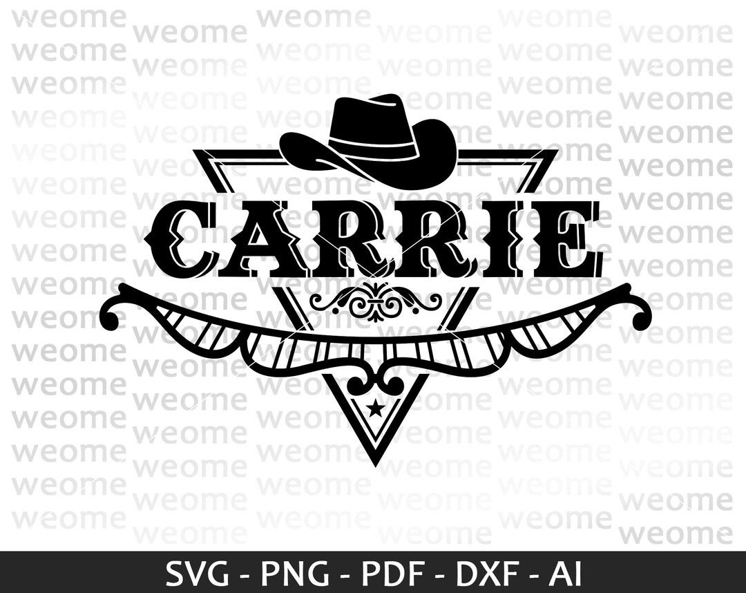 Carrie Svg Download File for Cricut, Laser Cut and Print, Commercial ...