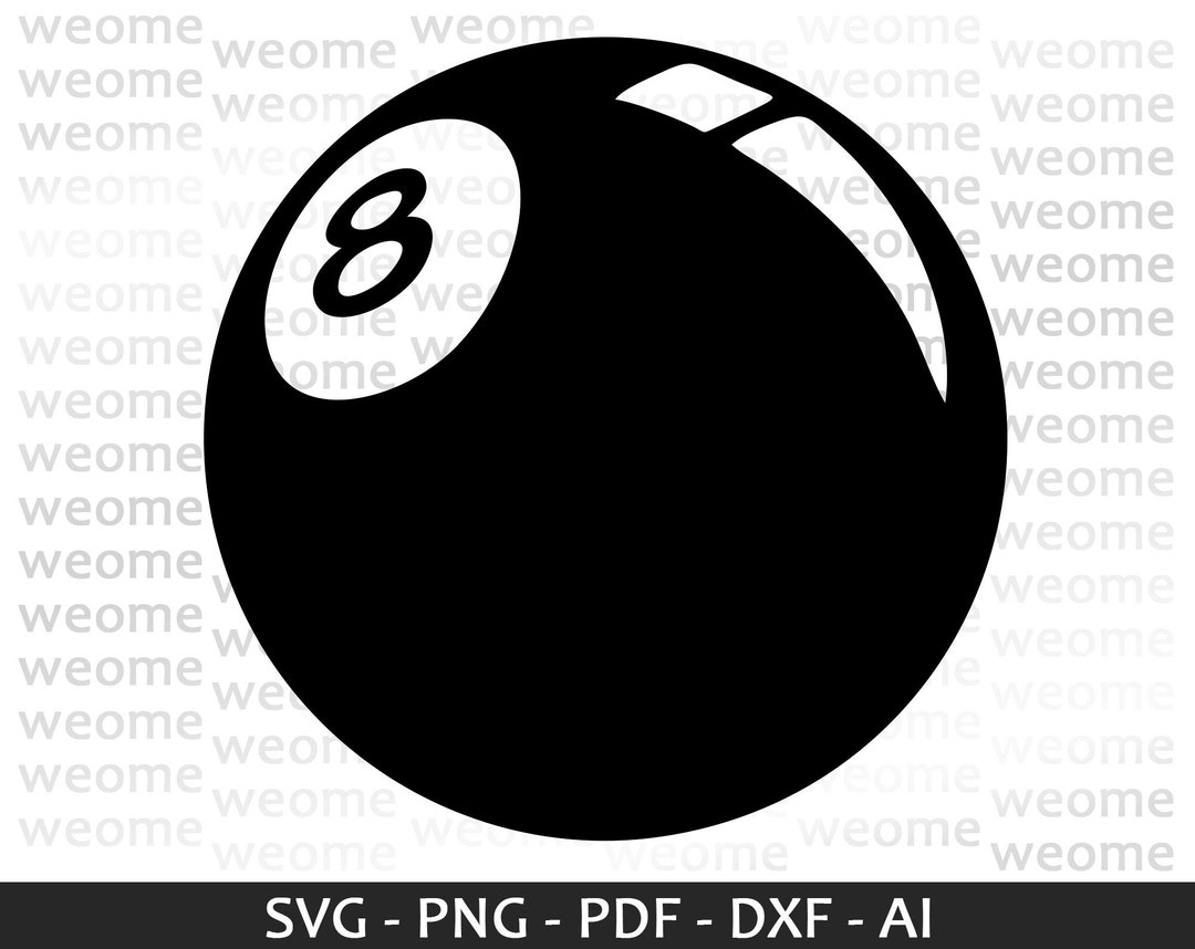 Eight Ball Svg Download File for Cricut, Laser Cut and Print ...