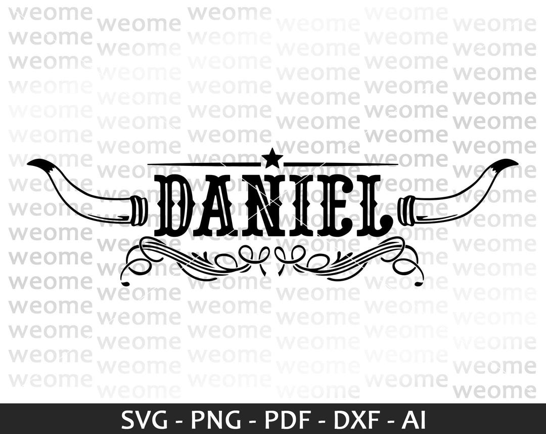 Daniel Svg Download File for Cricut, Laser Cut and Print, Commercial ...