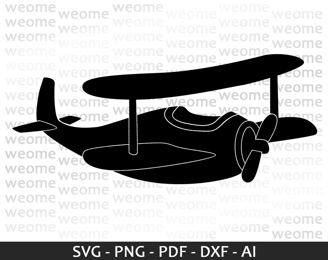 Airplane Svg Download File for Cricut, Laser Cut and Print, Commercial ...