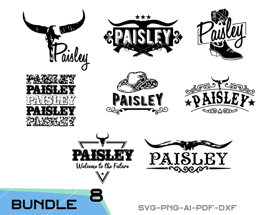 Paisley Bundle Svg Download File for Cricut, Laser Cut and Print ...