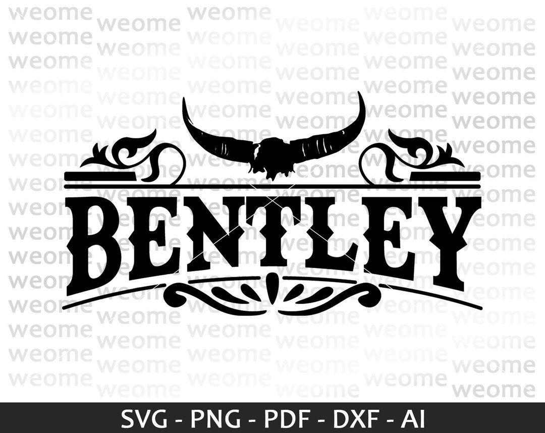 Bentley Svg Download File for Cricut, Laser Cut and Print, Commercial ...