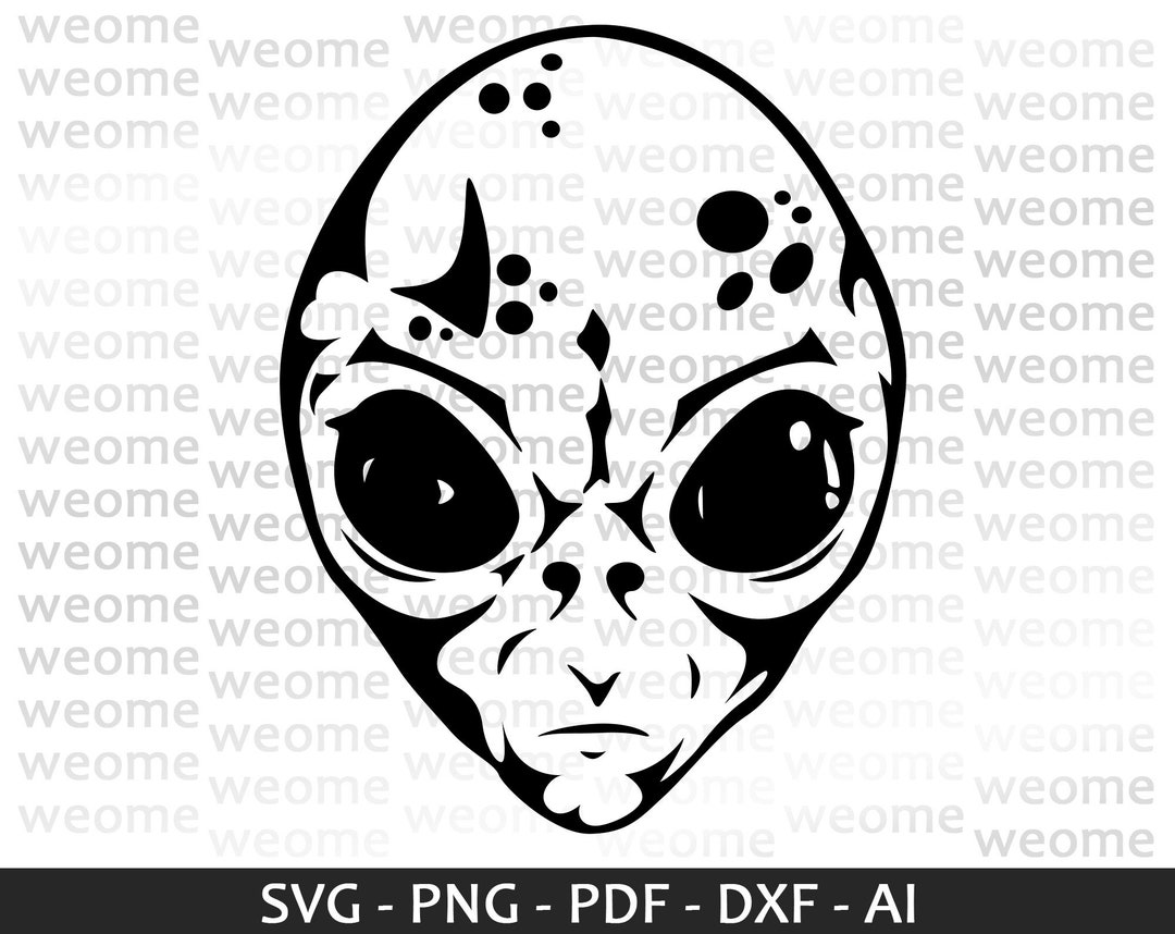 Ufo Alien Svg Download File for Cricut, Laser Cut and Print, Commercial ...