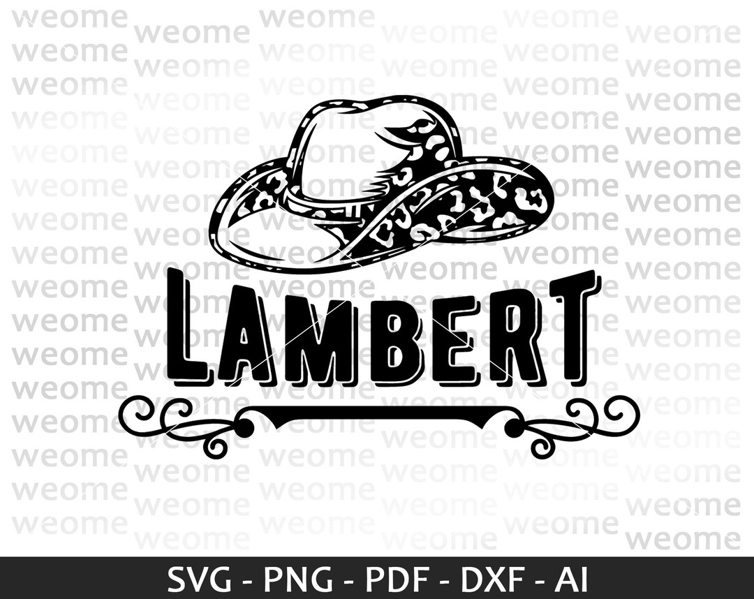 Lambert Svg Download File for Cricut, Laser Cut and Print, Commercial ...