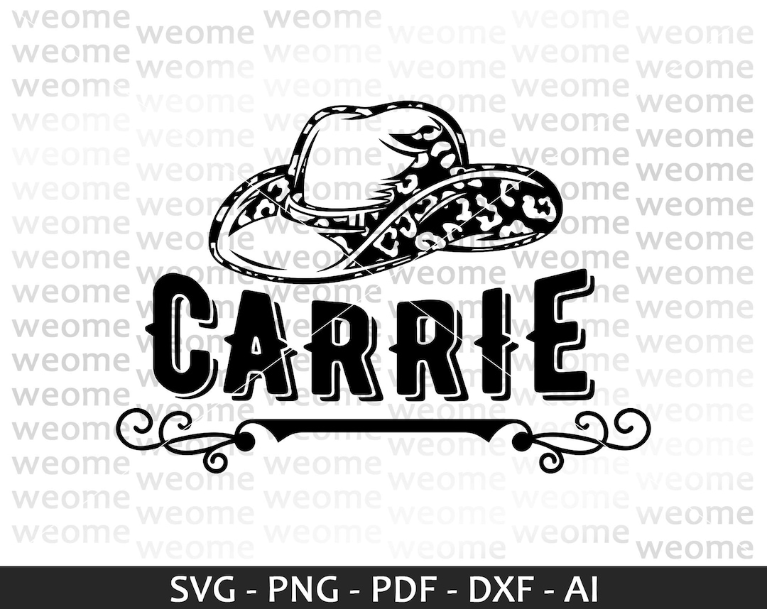 Carrie Svg Download File for Cricut, Laser Cut and Print, Commercial ...