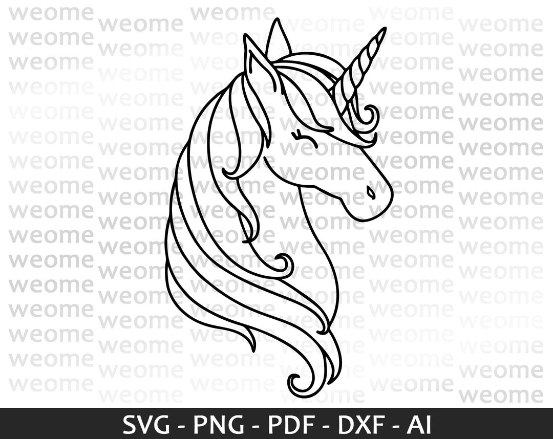 Unicorn Svg Download File for Cricut Laser Cut and Print - Etsy