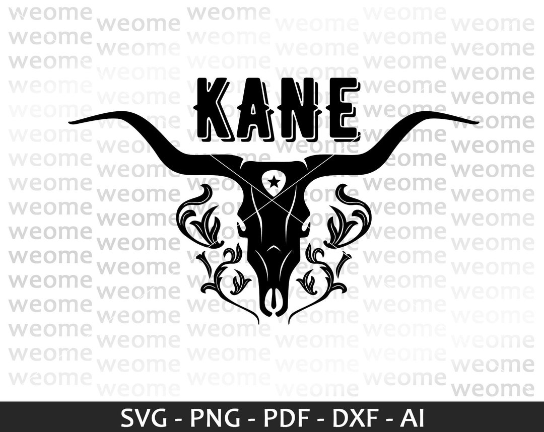 Kane Svg Download File for Cricut, Laser Cut and Print, Commercial Use ...