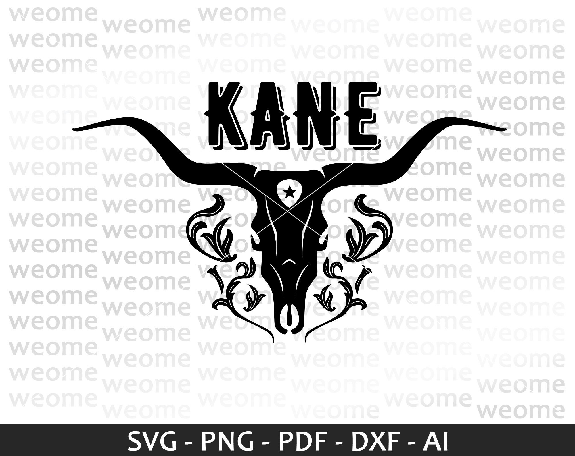Kane Svg Download File for Cricut, Laser Cut and Print, Commercial Use ...