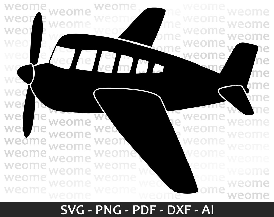 Airplane Svg Download File for Cricut, Laser Cut and Print, Commercial ...