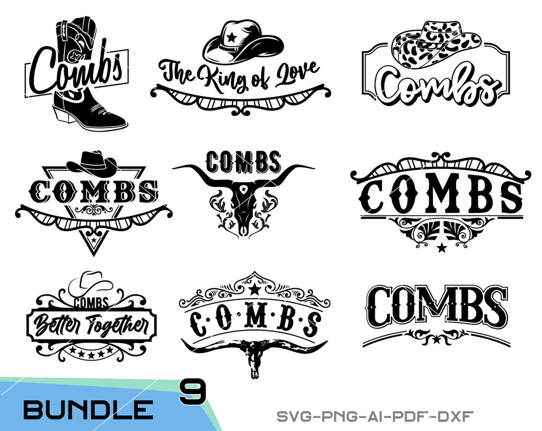 Combs Bundle Svg Download File for Cricut, Laser Cut and Print ...