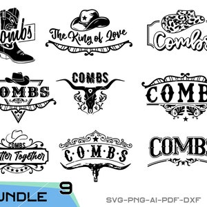 Combs Bundle Svg Download File for Cricut, Laser Cut and Print ...