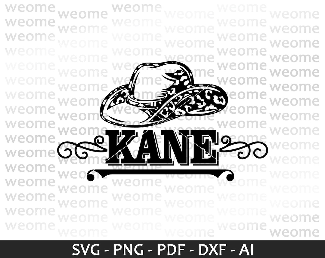 Kane Svg Download File for Cricut, Laser Cut and Print, Commercial Use ...