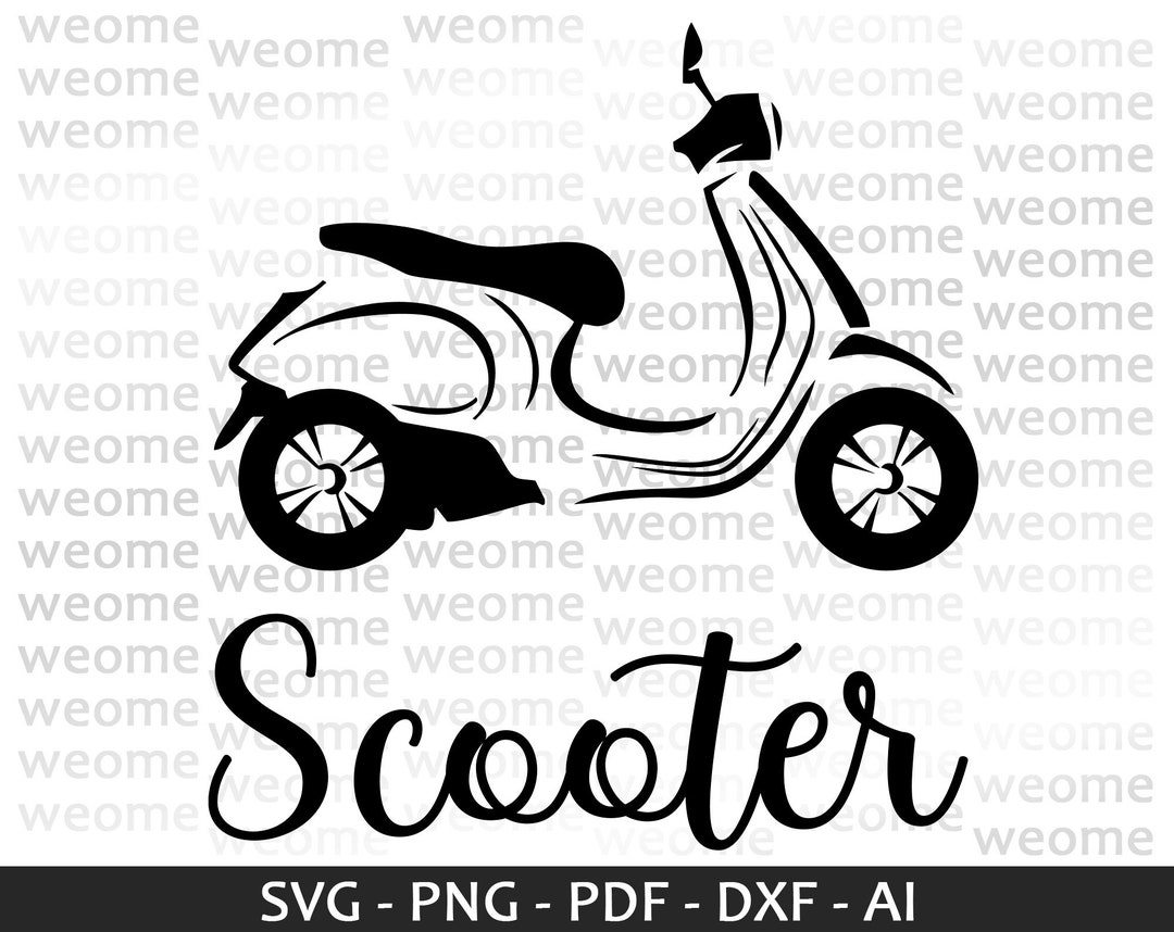 Scooter Svg Download File for Cricut Laser Cut and Print - Etsy