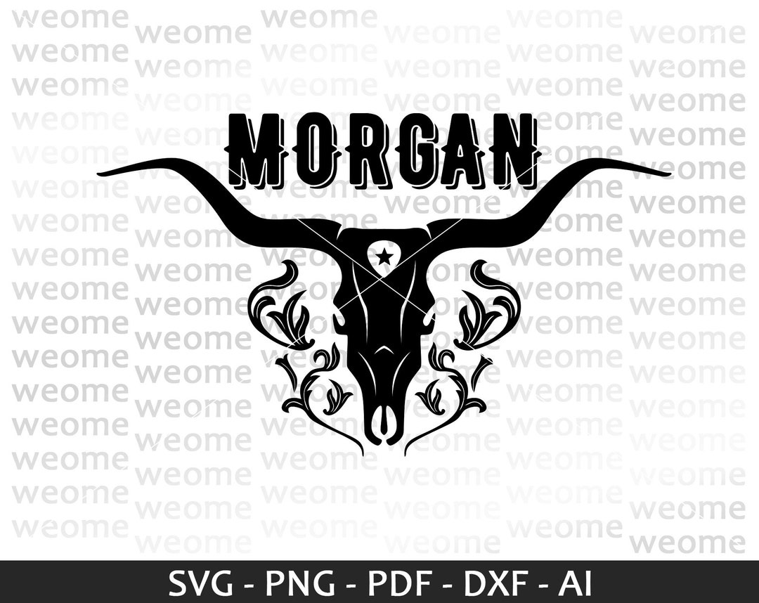 Morgan Svg Download File for Cricut, Laser Cut and Print, Commercial ...