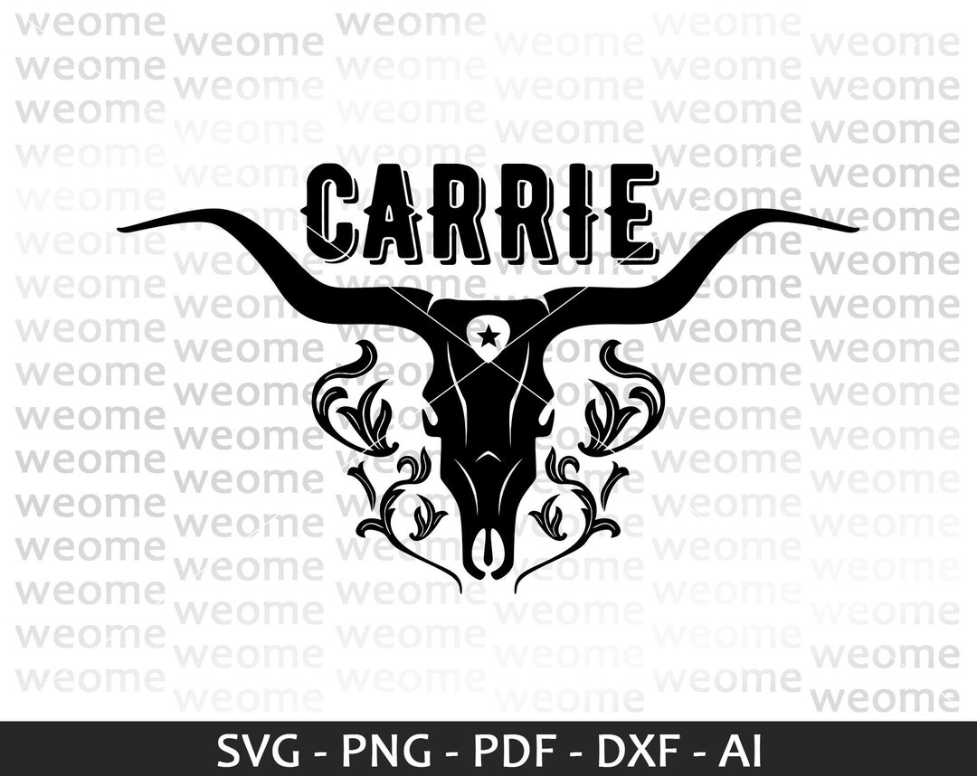Carrie Svg Download File for Cricut, Laser Cut and Print, Commercial ...