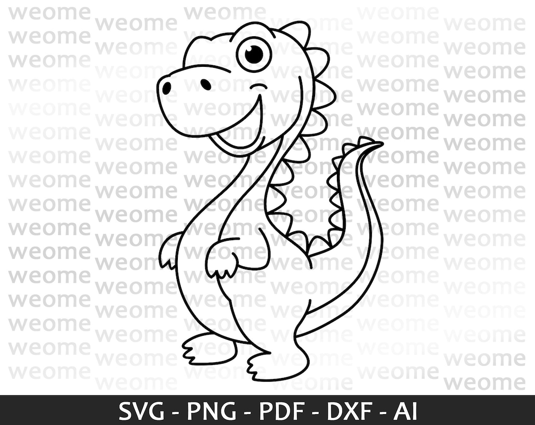 Funny Dinosaur Svg Download File for Cricut, Laser Cut and Print ...