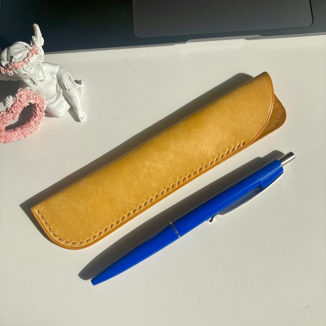 Custom Leather Pen Sleeves for Fountain Pens,handmade Leather Pen Cases ...