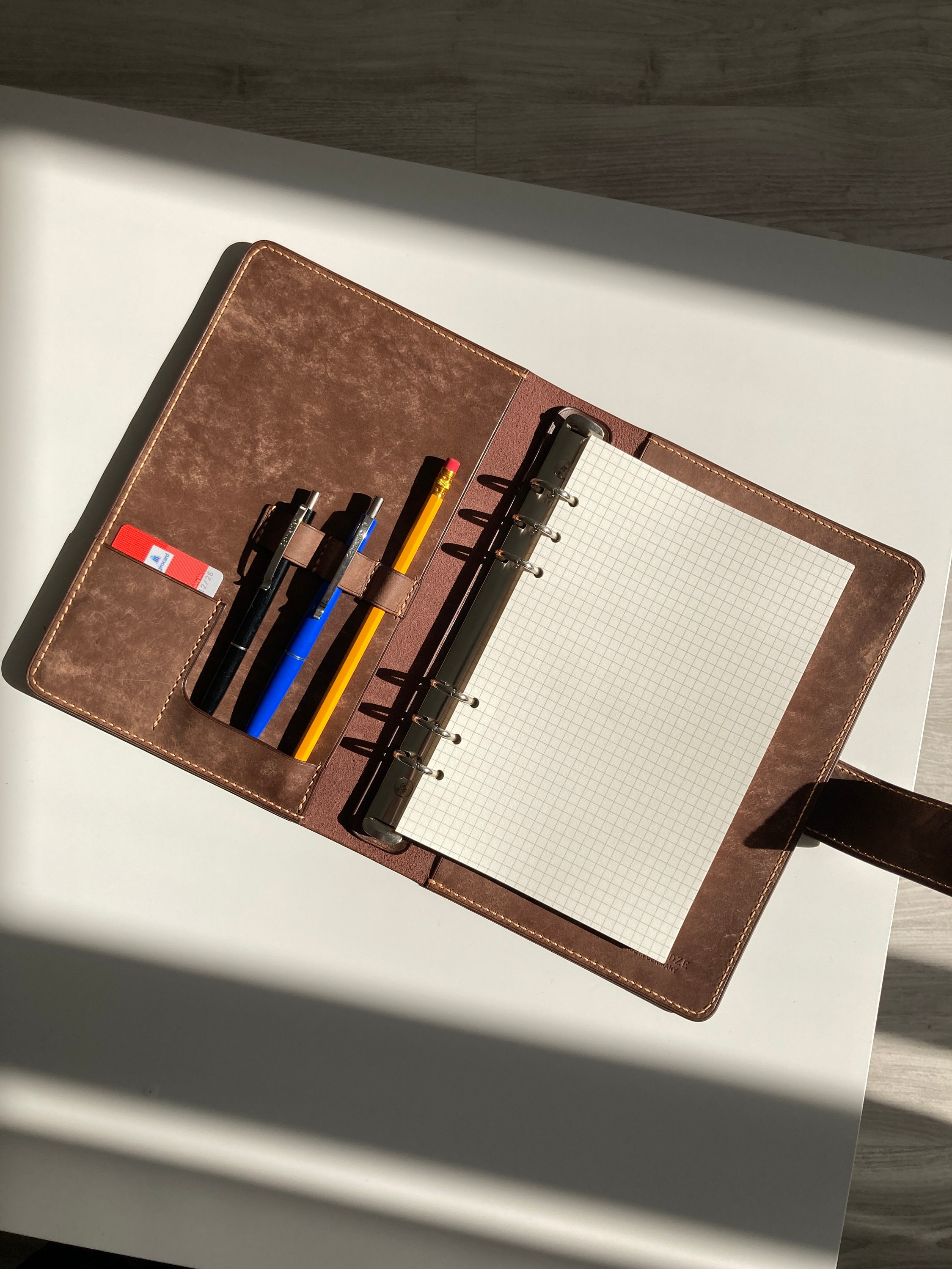 Personalized Leather A5 Notebook Cover: Refillable Sketchbook - Etsy