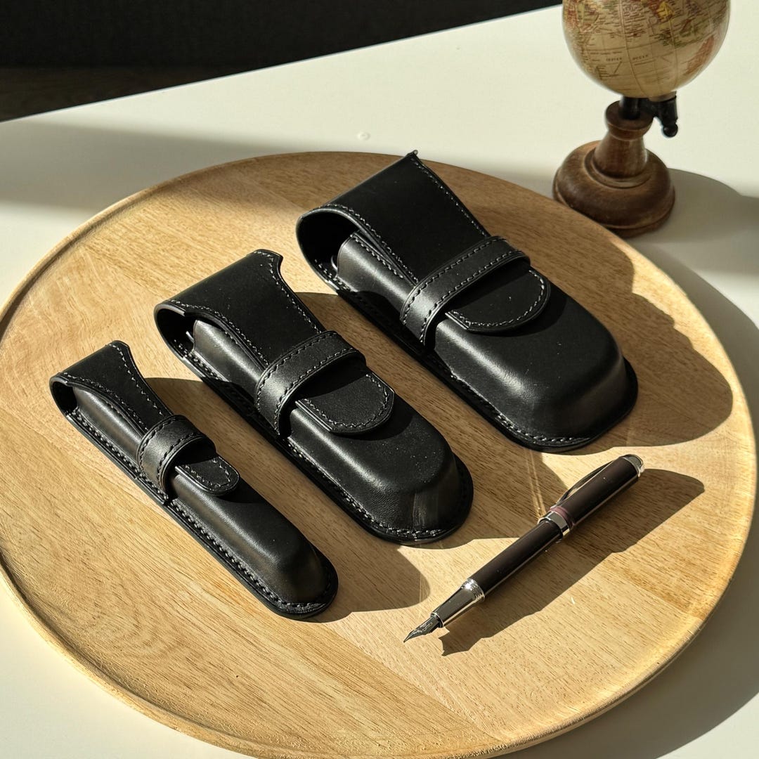 Genuine Italian Leather Handmade Pen Case | Luxury Pen Holder for ...