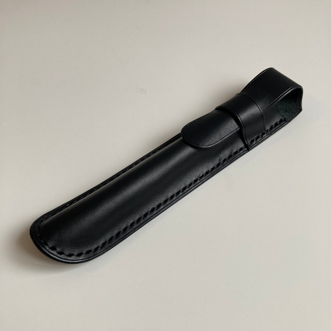 Pen Case.personalized Pen Case. Leather Pen Sleeve. Engraving - Etsy