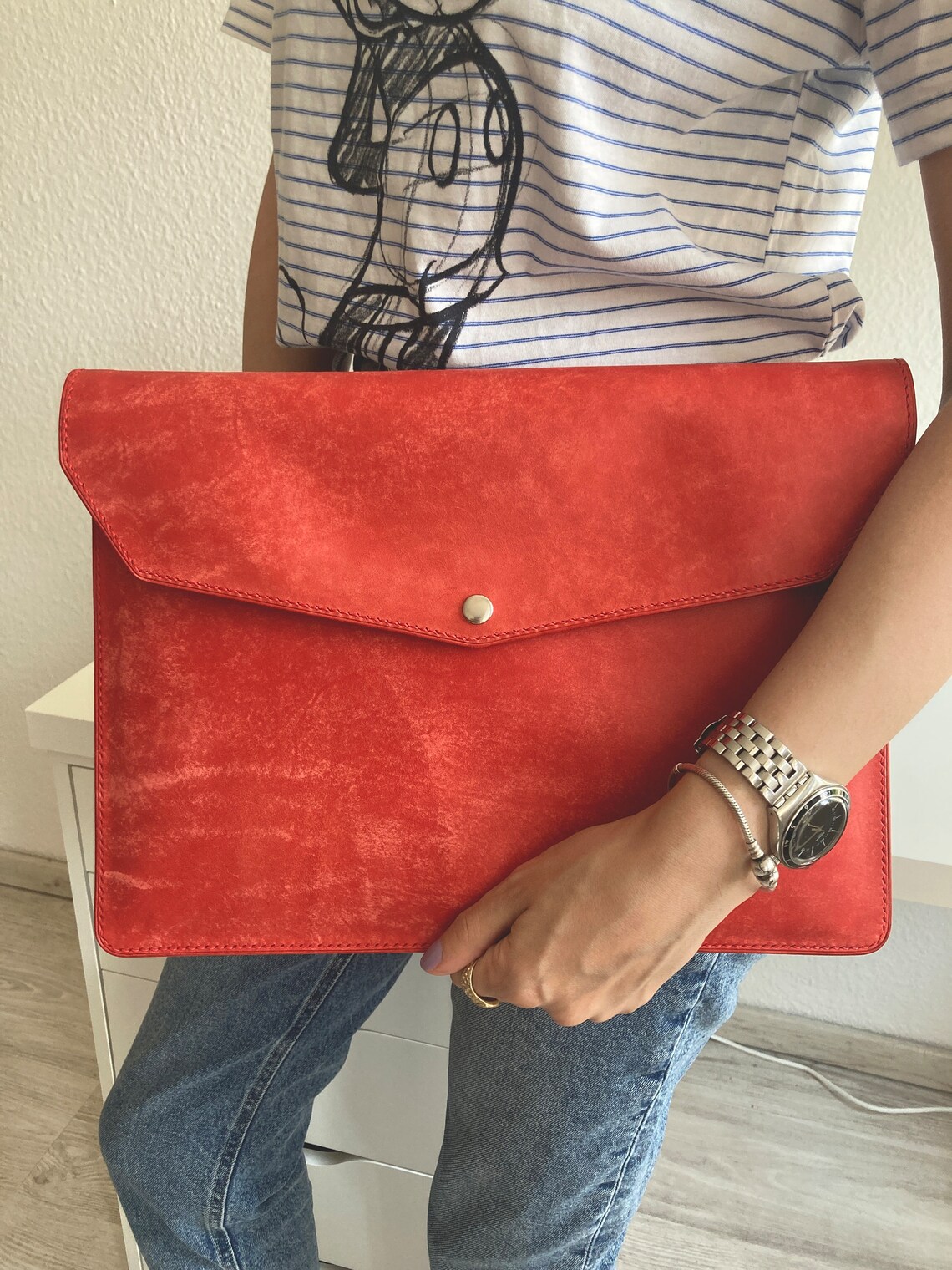 Handmade Leather Folder Leather Document Holder Folder Case - Etsy