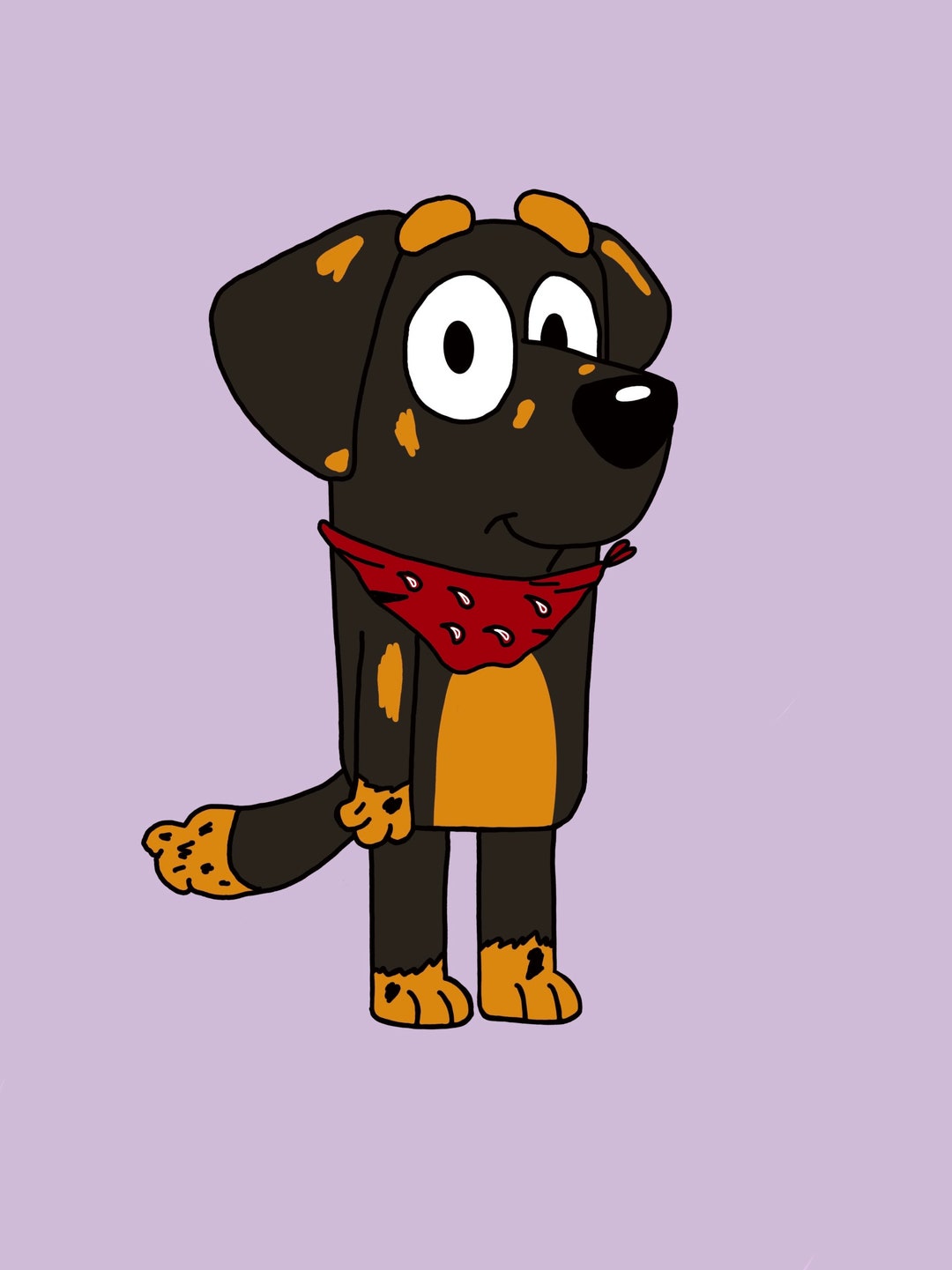 Drawing of Your Dog Bluey Style Digital - Etsy