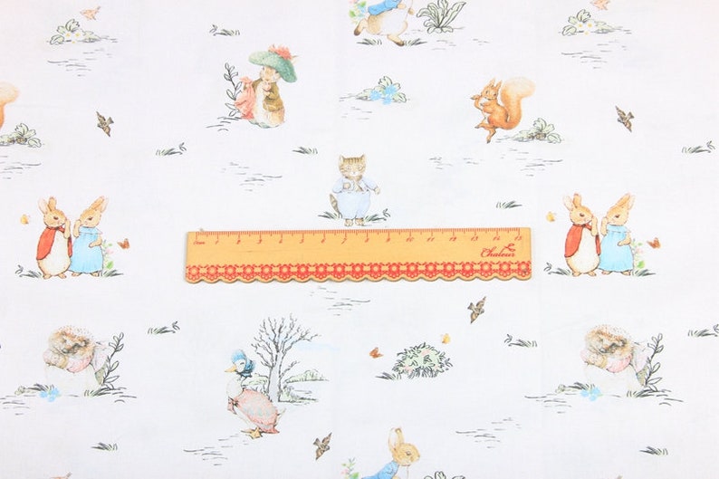 Peter Rabbit Fabric Cotton Cartoon Fabric Animation Fabric by the Half ...