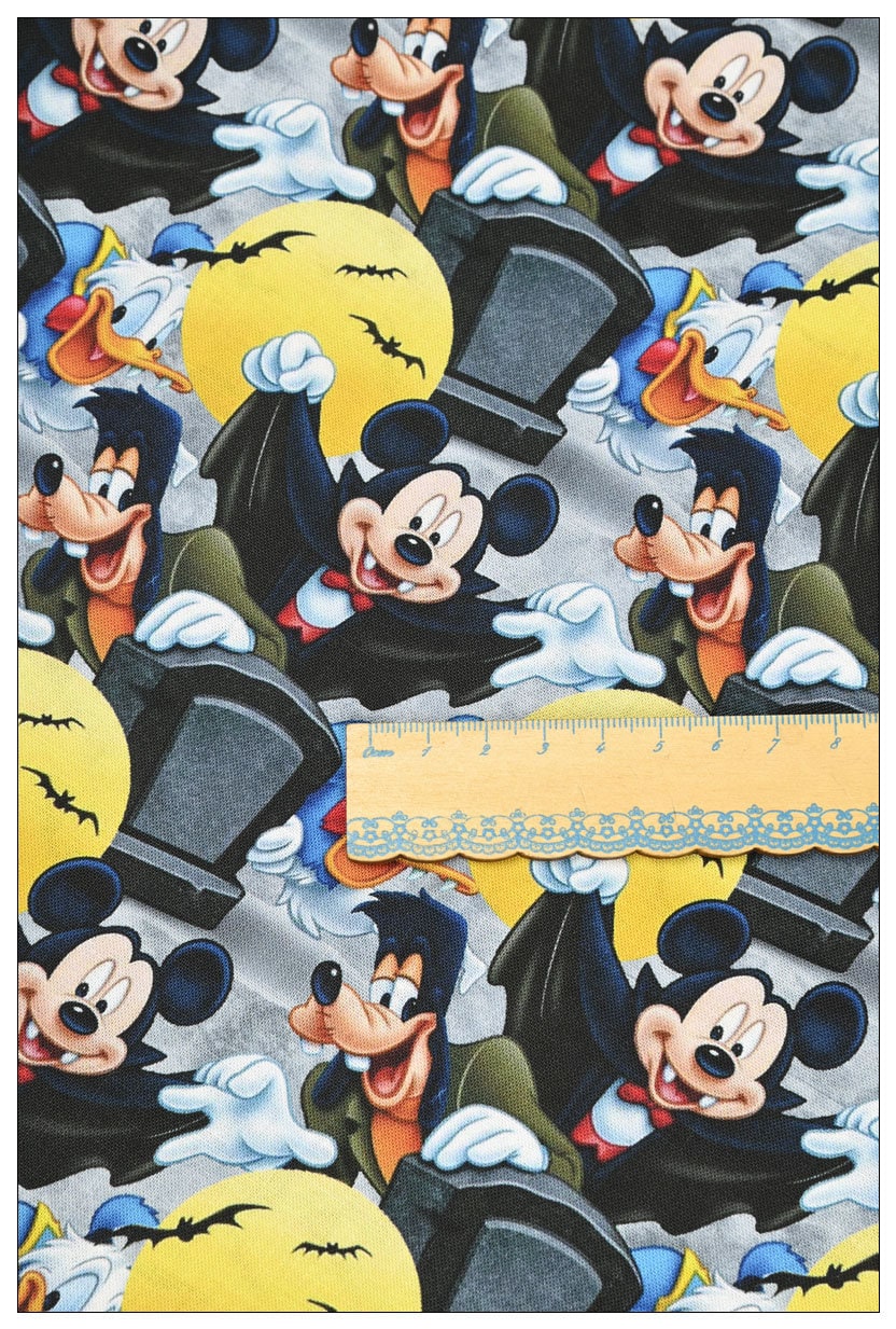 Disney's Mickey Mouse Fabric Cotton Cartoon Fabric Animation Fabric by ...
