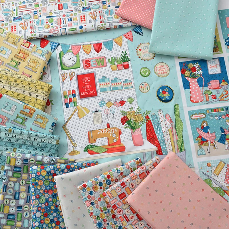 Sewing Theme Fabric - Etsy