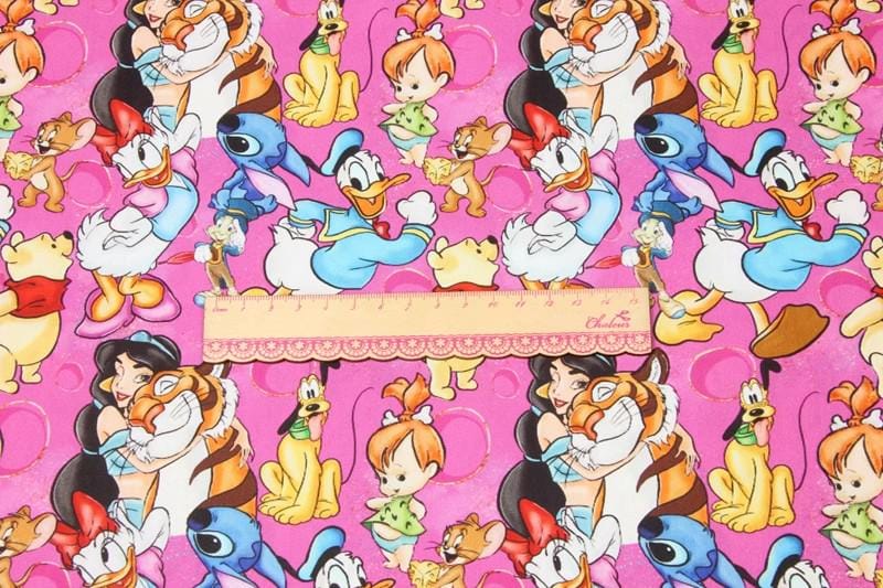 Cartoon Characters Fabric Princess Fabric Stitch Fabric Mickey Minnie ...