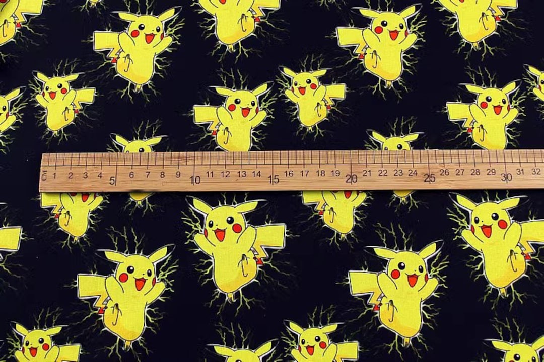 Pokemon Fabric Pocket Monster Fabric Pikachu Fabric Cotton Cartoon ...