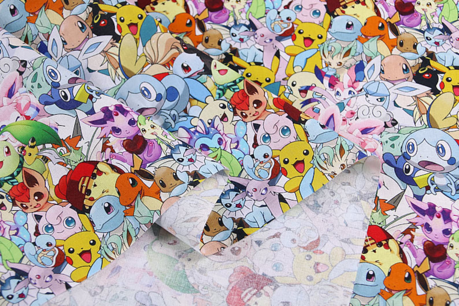 Pokemon Fabric Pocket Monster Fabric Cotton Cartoon Fabric - Etsy