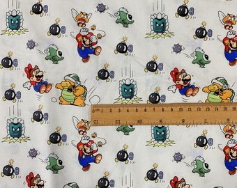 MARIO KART FABRIC Sold by the Half Yard Continuous Cut - Etsy