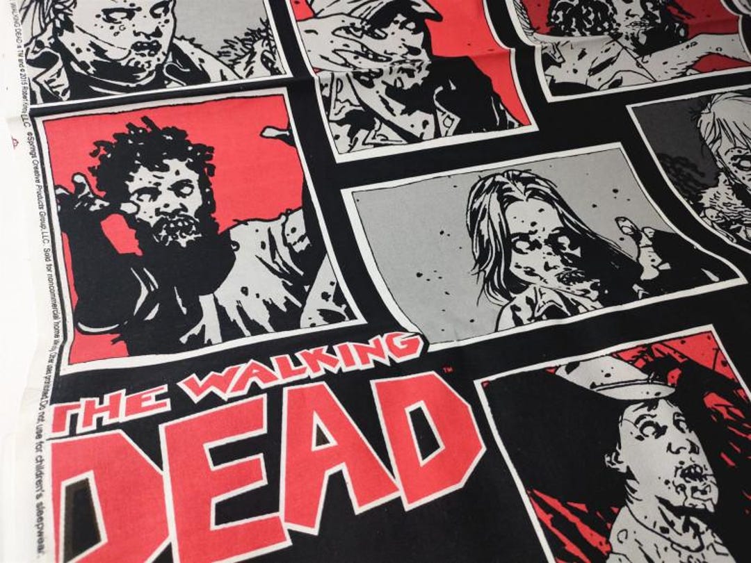 The Walking Dead Fabric Zombies Fabric Cotton Cartoon Fabric Sewing ...