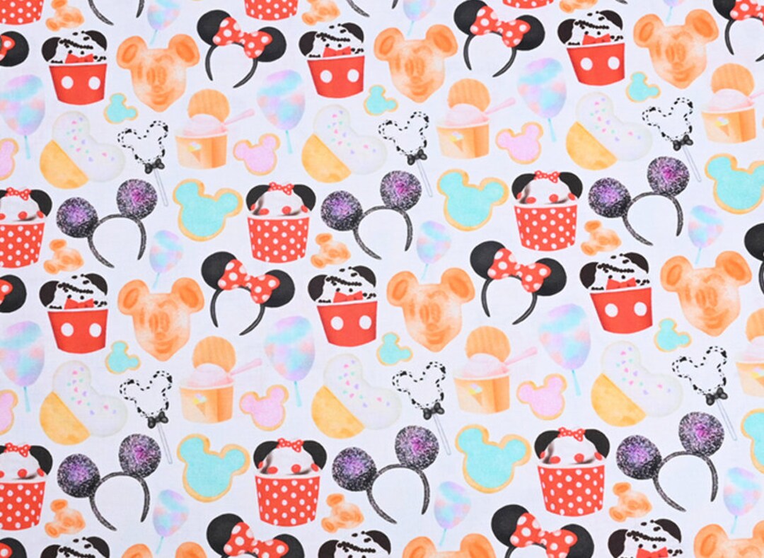 Disney's Mickey Mouse Fabric Mickey Headband Fabric Cotton Cartoon ...