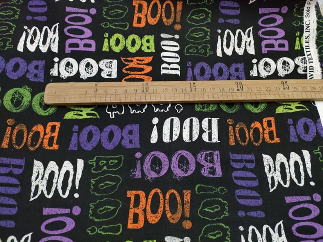 Halloween Fabric, BOO Fabric, Cotton Cartoon Fabric Sewing Fabric ...