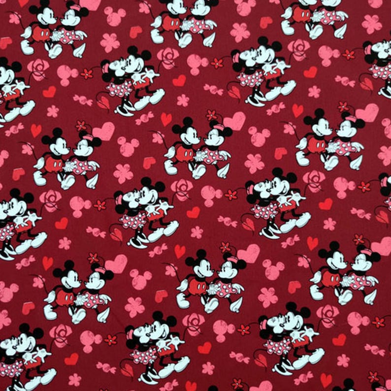 Disney's Mickey Mouse Fabric Christmas Fabric Cotton Cartoon Fabric ...