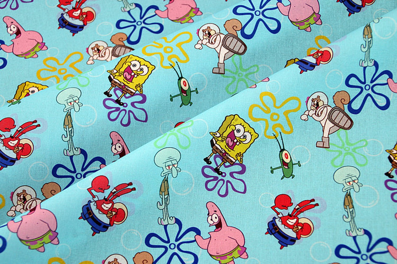 Spongebob Squarepants Fabric Spongebob Patrick Fabric Cotton - Etsy