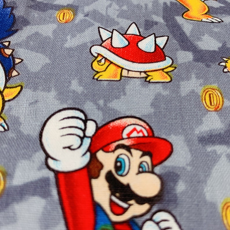Star Super Mario Fabric Mario Luigi Fabric Cotton Cartoon Fabric Sewing ...