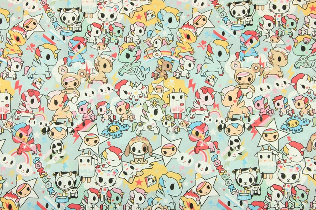 Tokidoki Fabric Unicorn Fabric Cotton Cartoon Fabric Sewing Fabric ...