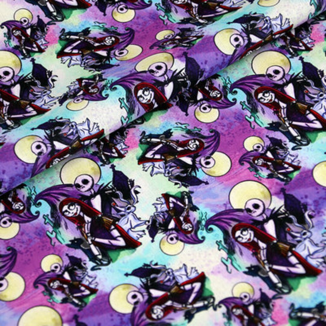 The Nightmare Before Christmas Fabric Cotton Cartoon Fabric Sewing ...