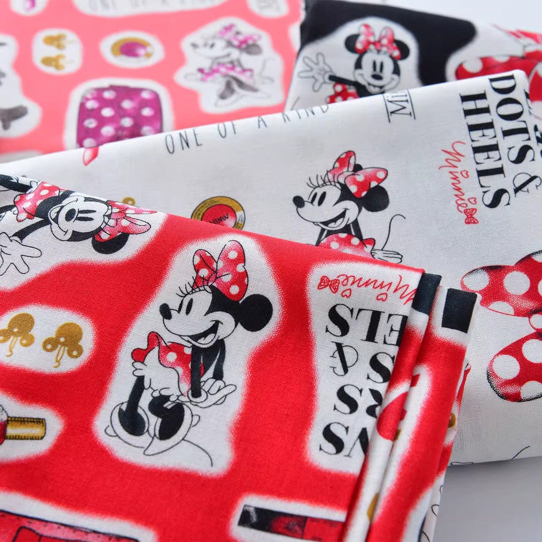 Disney's Mickey Mouse Fabric Halloween Pumpkin Fabric Cotton Cartoon ...