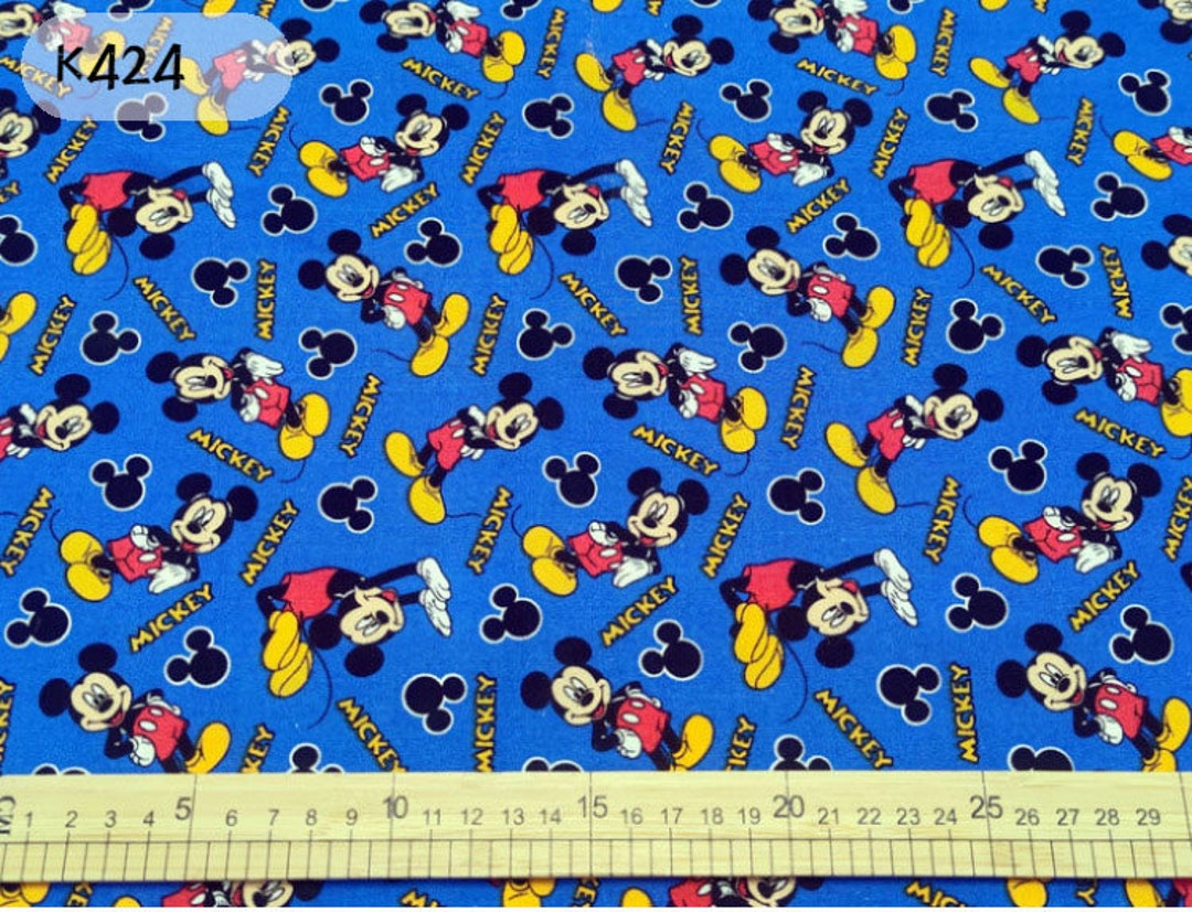 Disney's Mickey Mouse Fabric Ice Cream Candy Yummy Dessert Fabric ...