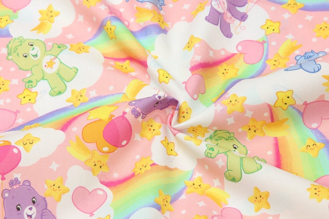 Care Bears Fabric Cotton Cartoon Fabric Sewing Fabric - Etsy